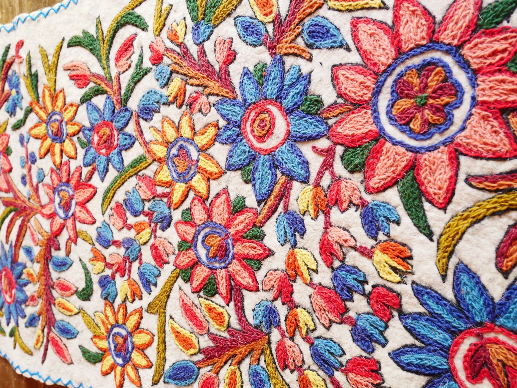 Floor runner - Kashmiri "Namda" wool felt rug 2x6 | bohemian decor ...